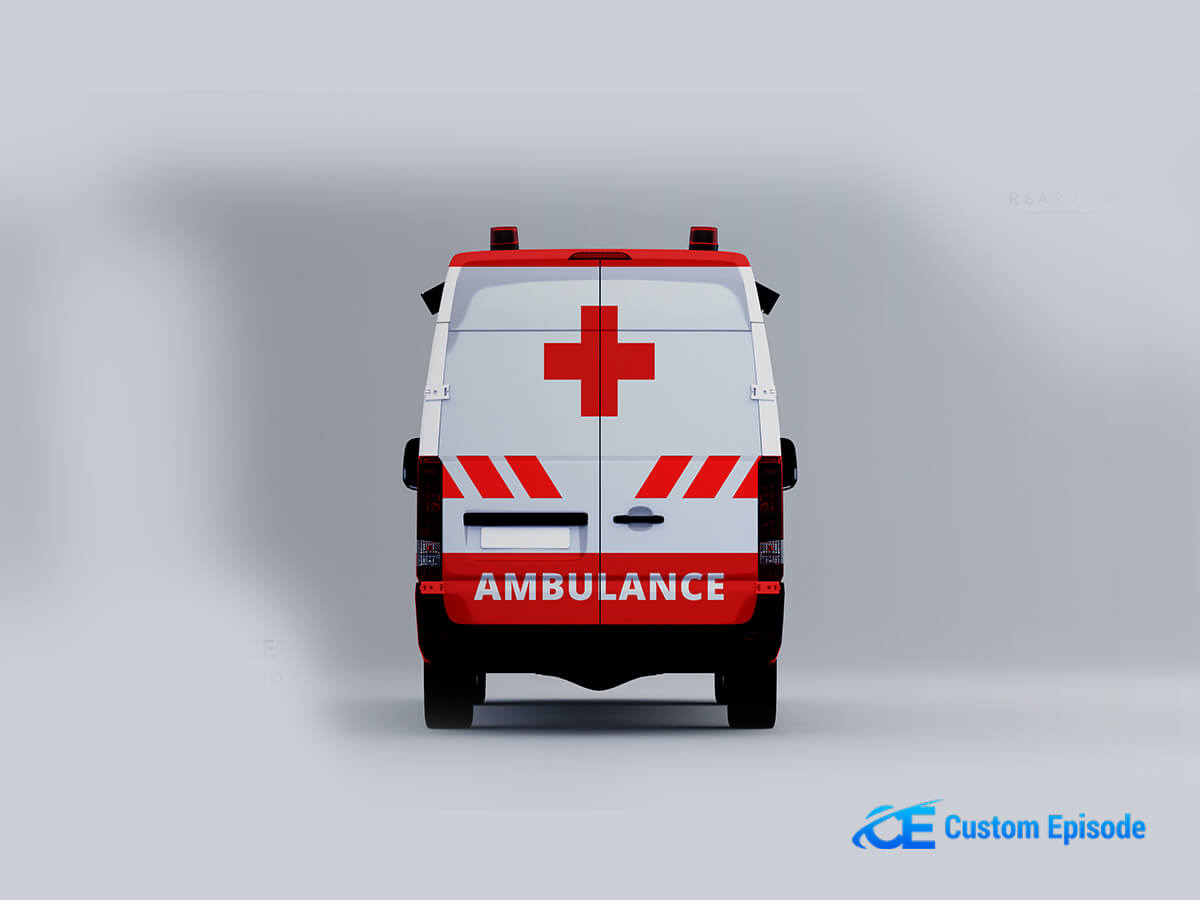 Ambulance Car Mockup psd Free Download - CUSTOM EPISODE