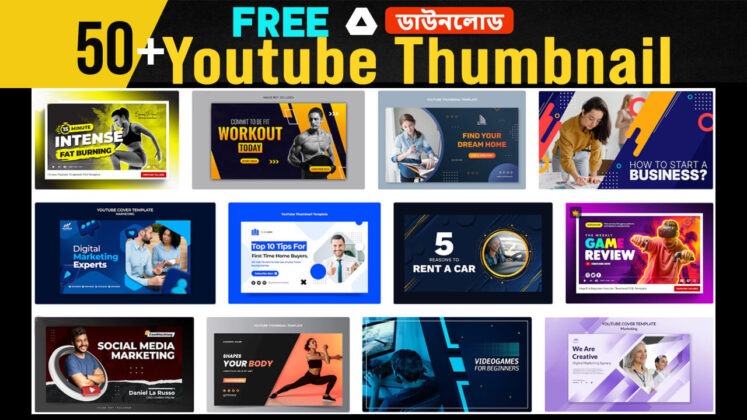 50+ Youtube Thumbnail Design PSD Templates Free Download - CUSTOM EPISODE