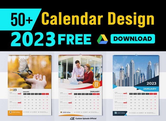50+ Wall Calendar Design Templates 2023 Free Download - CUSTOM EPISODE