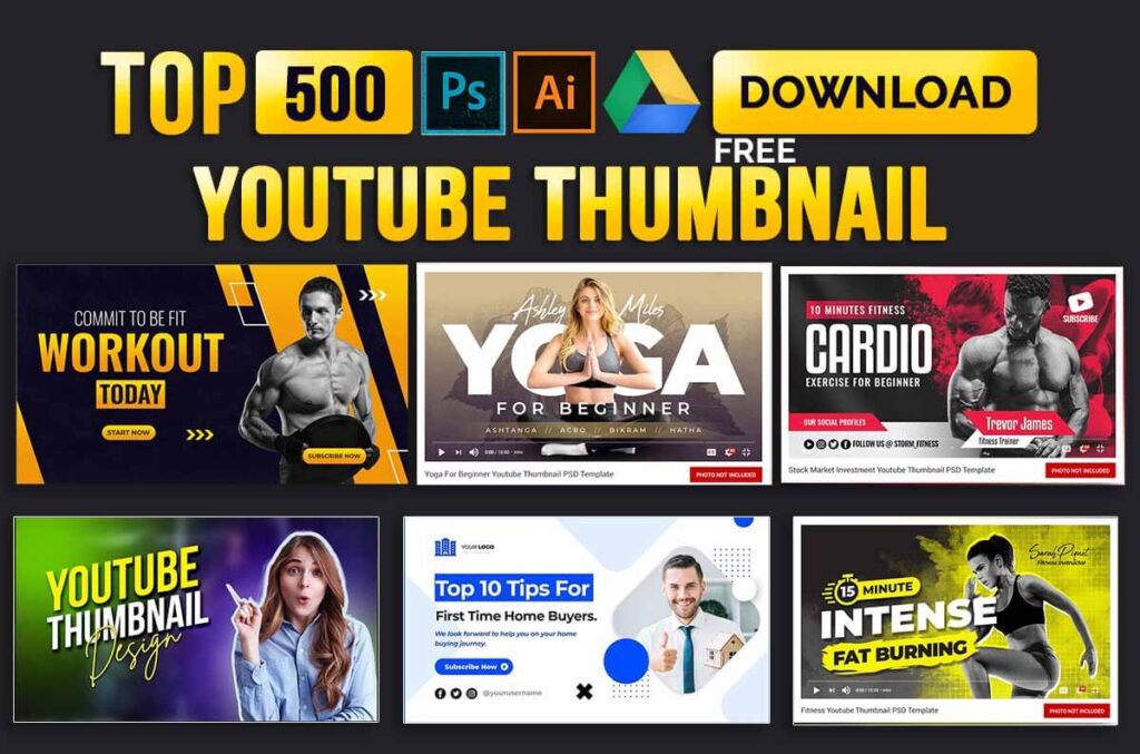 500+ Youtube Thumbnail Design PSD Templates - CUSTOM EPISODE