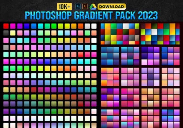 PHOTOSHOP GRADIENT PACK FREE DOWNLOAD 2023 - CUSTOM EPISODE