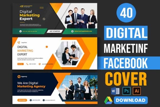 40+ Digital Marketing Facebook Banner Design PSD Templates Free ...