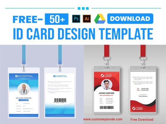50+ Best ID Card Design Template Free Download - CUSTOM EPISODE