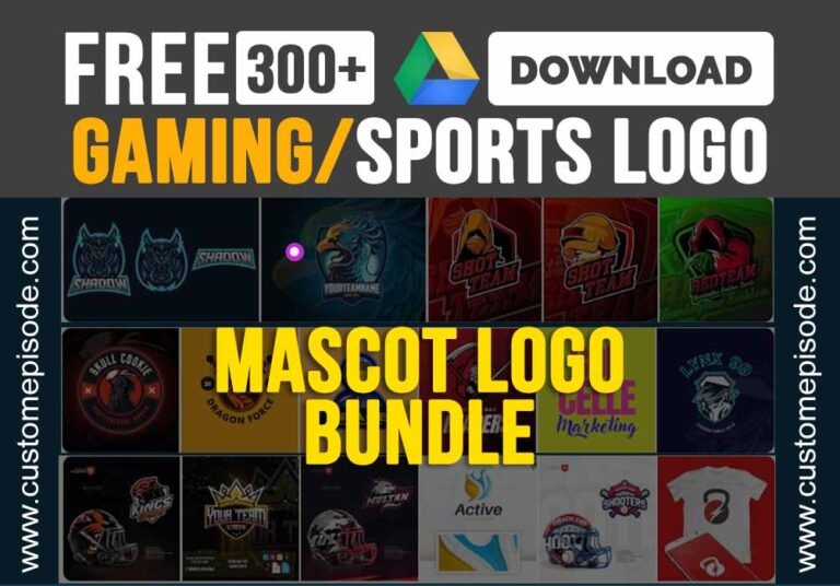 300+ Gaming Sports & Mascot Logo Design Bundle Free Download - CUSTOM ...