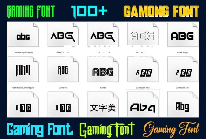100+ Best Gaming Fonts Free Download - CUSTOM EPISODE