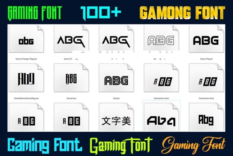 100+ Best Gaming Fonts Free Download - CUSTOM EPISODE