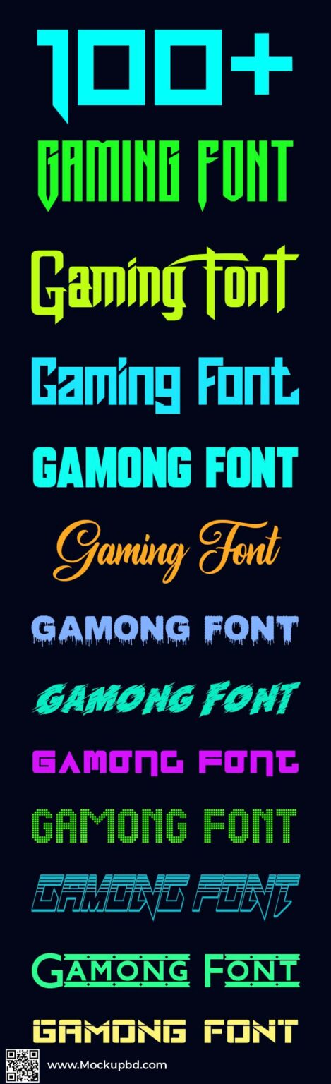 100+ Best Gaming Fonts Free Download - CUSTOM EPISODE