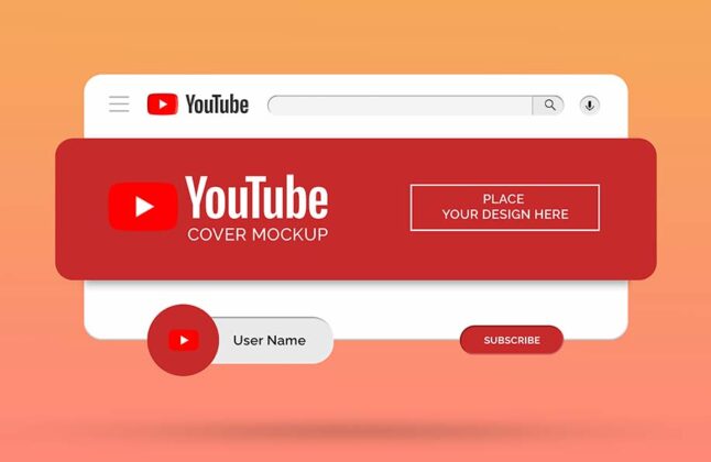 15+ Best YouTube Banner Mockup PSD Free Download - CUSTOM EPISODE