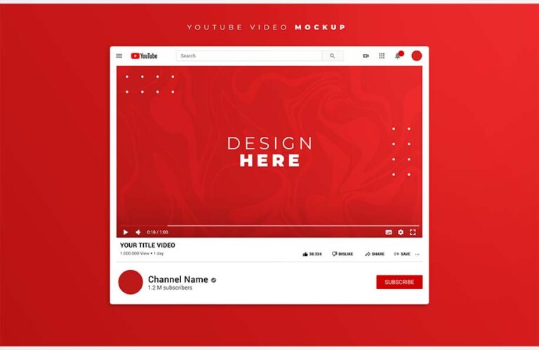 15+ Best YouTube Banner Mockup PSD Free Download - CUSTOM EPISODE
