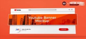 15+ Best YouTube Banner Mockup PSD Free Download - CUSTOM EPISODE