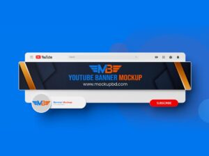 15+ Best YouTube Banner Mockup PSD Free Download - CUSTOM EPISODE