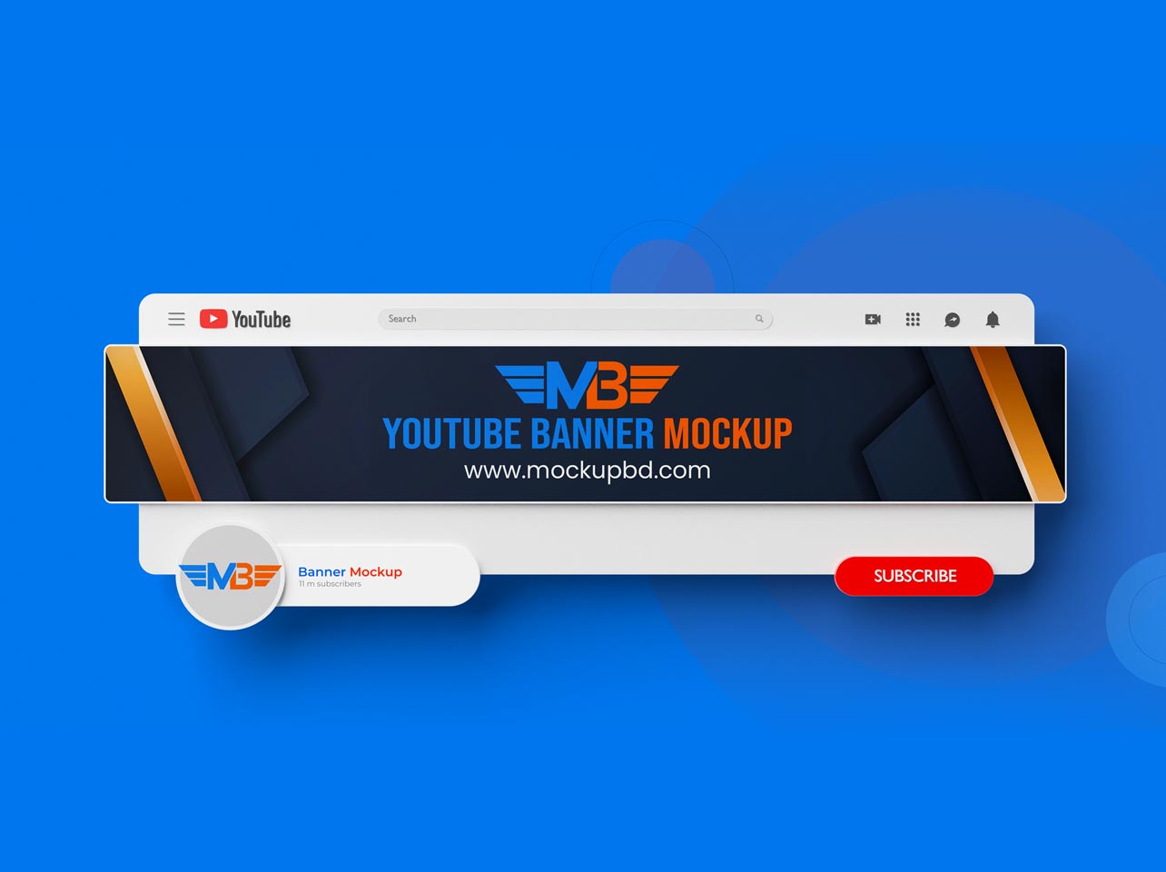 15+ Best YouTube Banner Mockup PSD Free Download - CUSTOM EPISODE