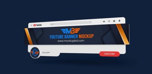 15+ Best YouTube Banner Mockup PSD Free Download - CUSTOM EPISODE
