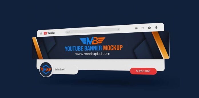 15+ Best YouTube Banner Mockup PSD Free Download - CUSTOM EPISODE
