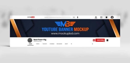 15+ Best YouTube Banner Mockup PSD Free Download - CUSTOM EPISODE
