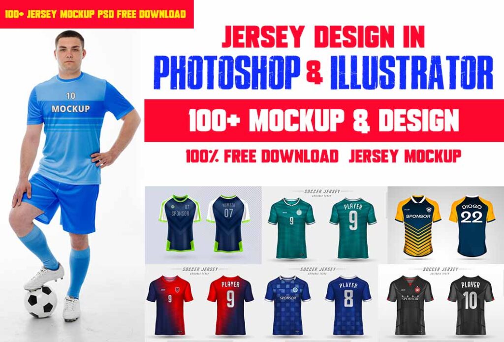 100+ Jersey Mockup PSD Free Download - CUSTOM EPISODE