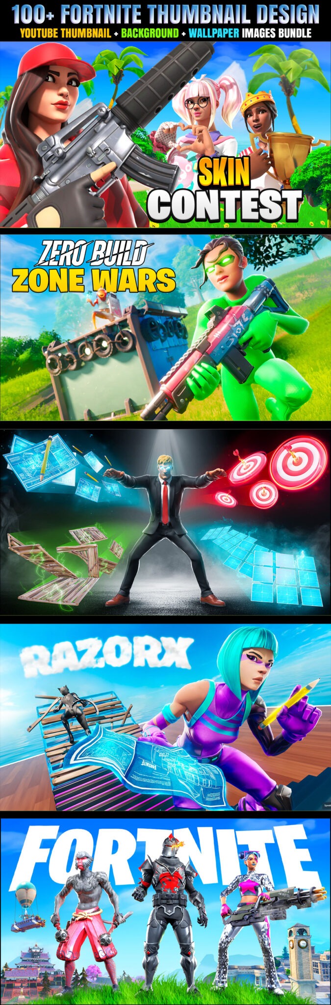 100+ Best Fortnite Thumbnail Designs Free Download | Pro-Level YouTube ...