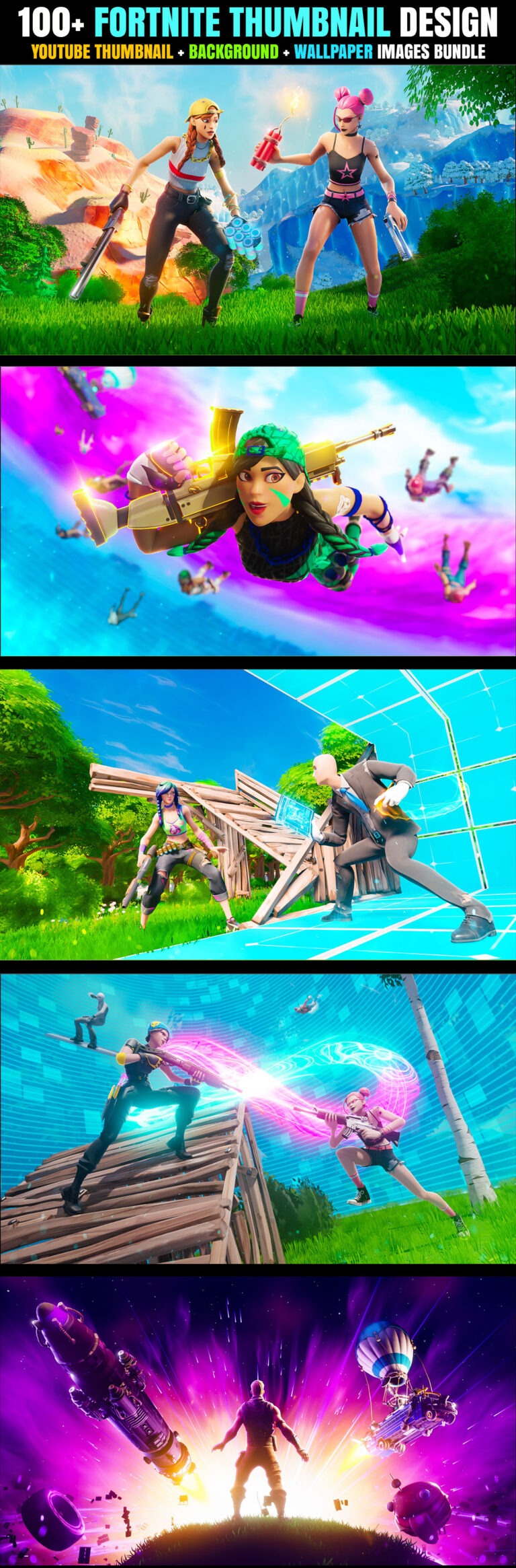 100+ Best Fortnite Thumbnail Designs Free Download | Pro-Level YouTube ...