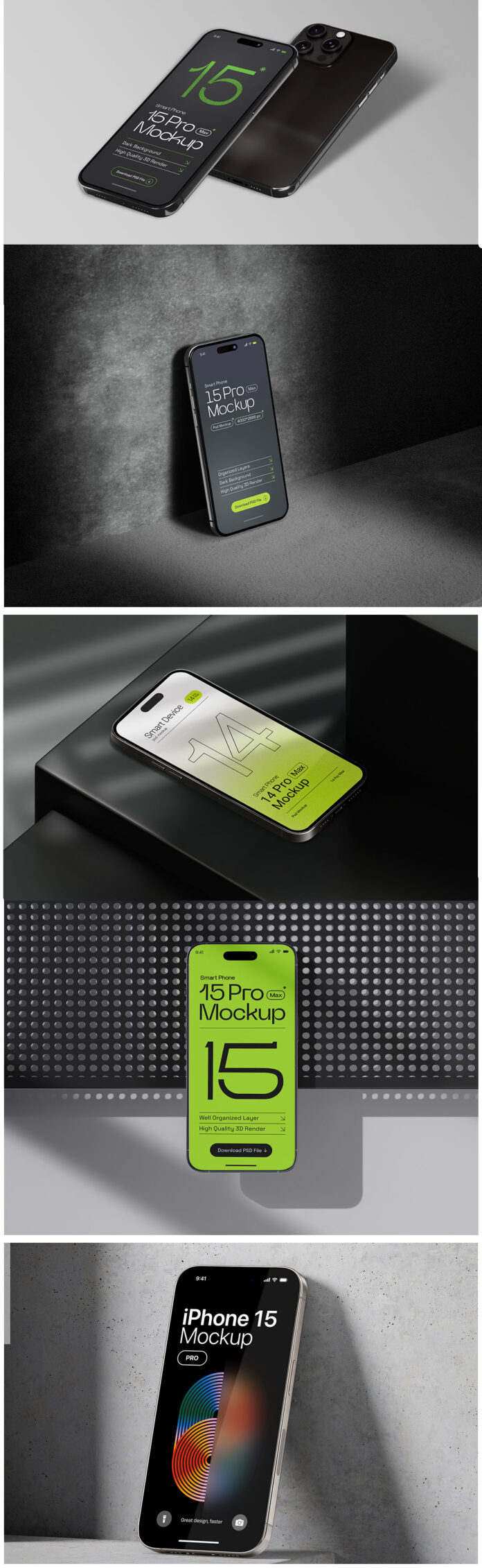 15+ iPhone 15 Pro Mockup Free Download (PSD & Figma Included) - CUSTOM ...