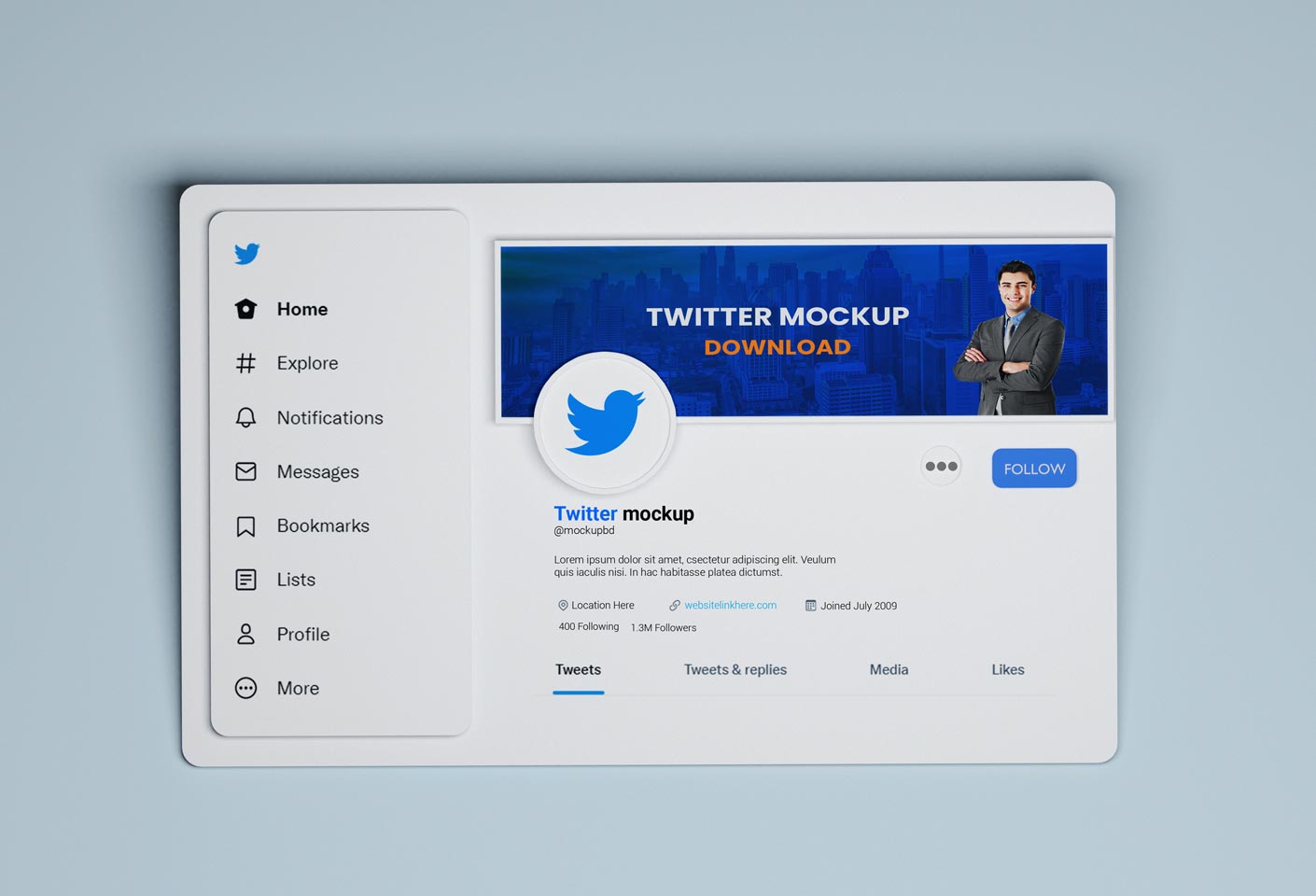 15+ Best X (Twitter) Header mockup PSD Free download - CUSTOM EPISODE